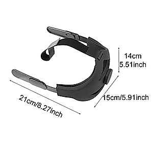 PXRJE Head Strap Compatible for Oculus Quest 2,Adjustable Headband Compatible for Oculus Quest 2 with Head Cushion,Durable and Lightweight