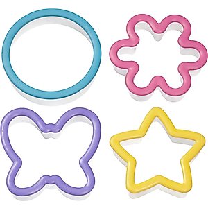 Wilton 4-Piece Comfort Grip Cookie Cutter Set, Assorted