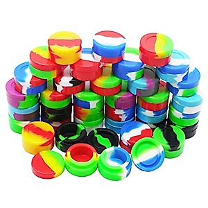 Vitakiwi 7ml Wax Silicone Concentrate Containers Non-stick Oil Jars (20)