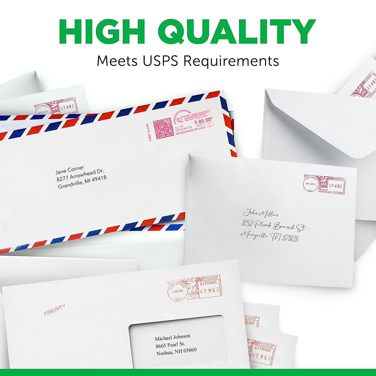 NuPost Remanufactured Postage Meter Ink Cartridge Replacement for Pitney Bowes 793-5 | Red