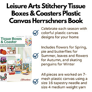 Leisure Arts Tissue Boxes and Coasters