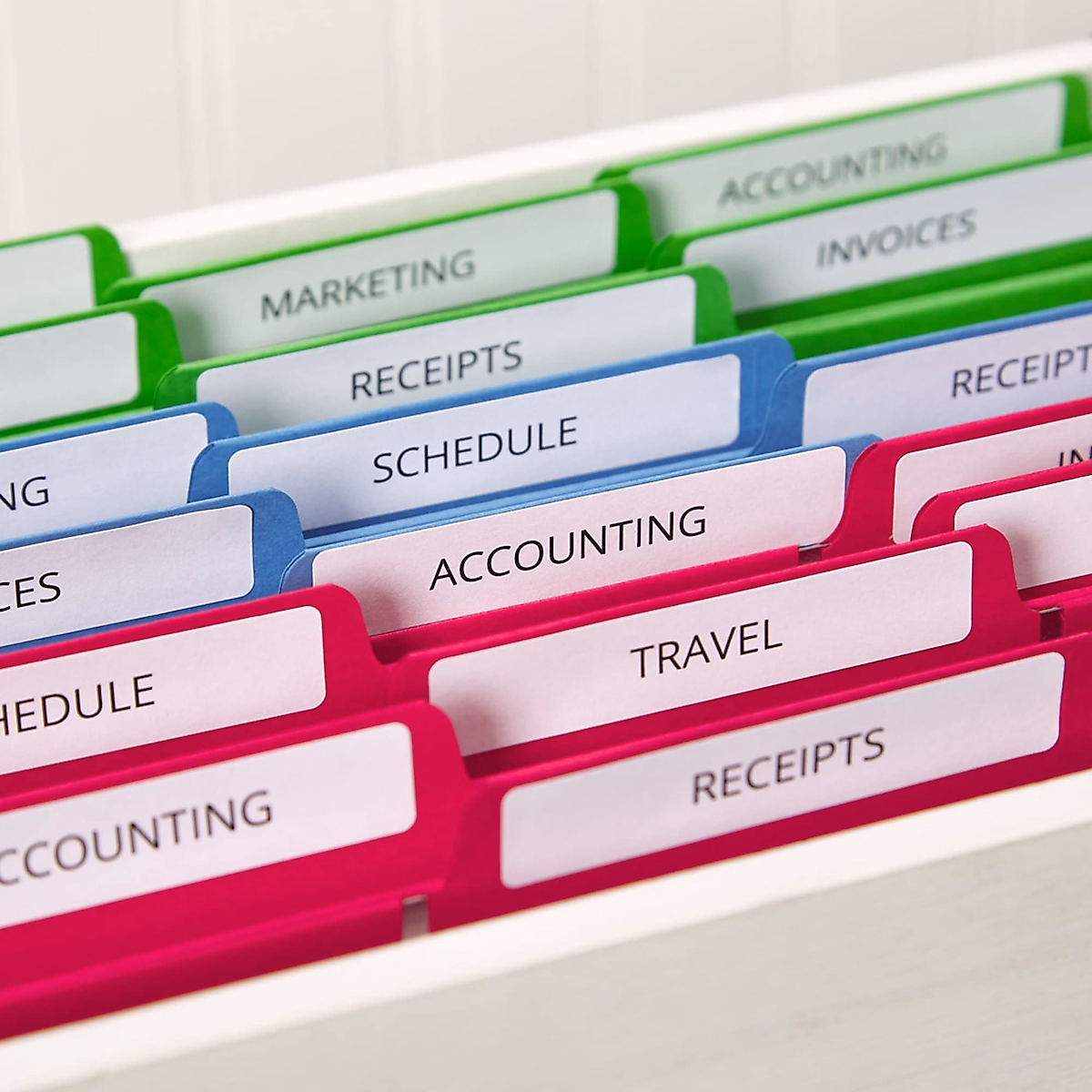 Avery File Folder Labels for Laser and Ink Jet Printers with TrueBlock Technology, 3.4375 x .66 inches, White, Box of 1500 (5366)