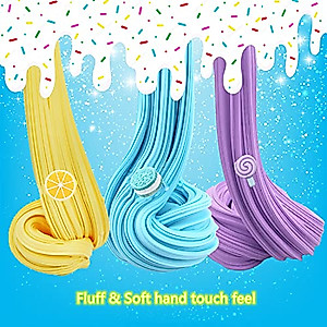9 Packs Butter Slime, Stretchy & Non-Sticky for Sensory and Tactile Stimulation, Stress Relief, Prize, Party Favor, Educational Game, for Girls & Boys…