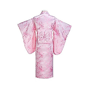 Joy Bridalc Yukata Women's Gorgeous Japanese Traditional Satin Kimono Robe