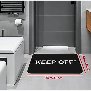 LUXAPE Keep Off Rug - Tufted Hypebeast Rug - Handmade & Premium - 32 * 20in (80 * 50cm) - Hypebeast room decor - Off white rug - Hypebeast Room Decor - Luxape Rug