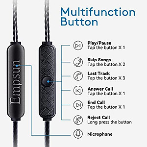 Empsun Wired Earbuds 3Pack Headphones with Microphone Stereo Bass Earphones Noise Isolation Compatible with All Smartphones Tablets iPod IPad MP3 Player That with 3.5 mm Interface(Silver)