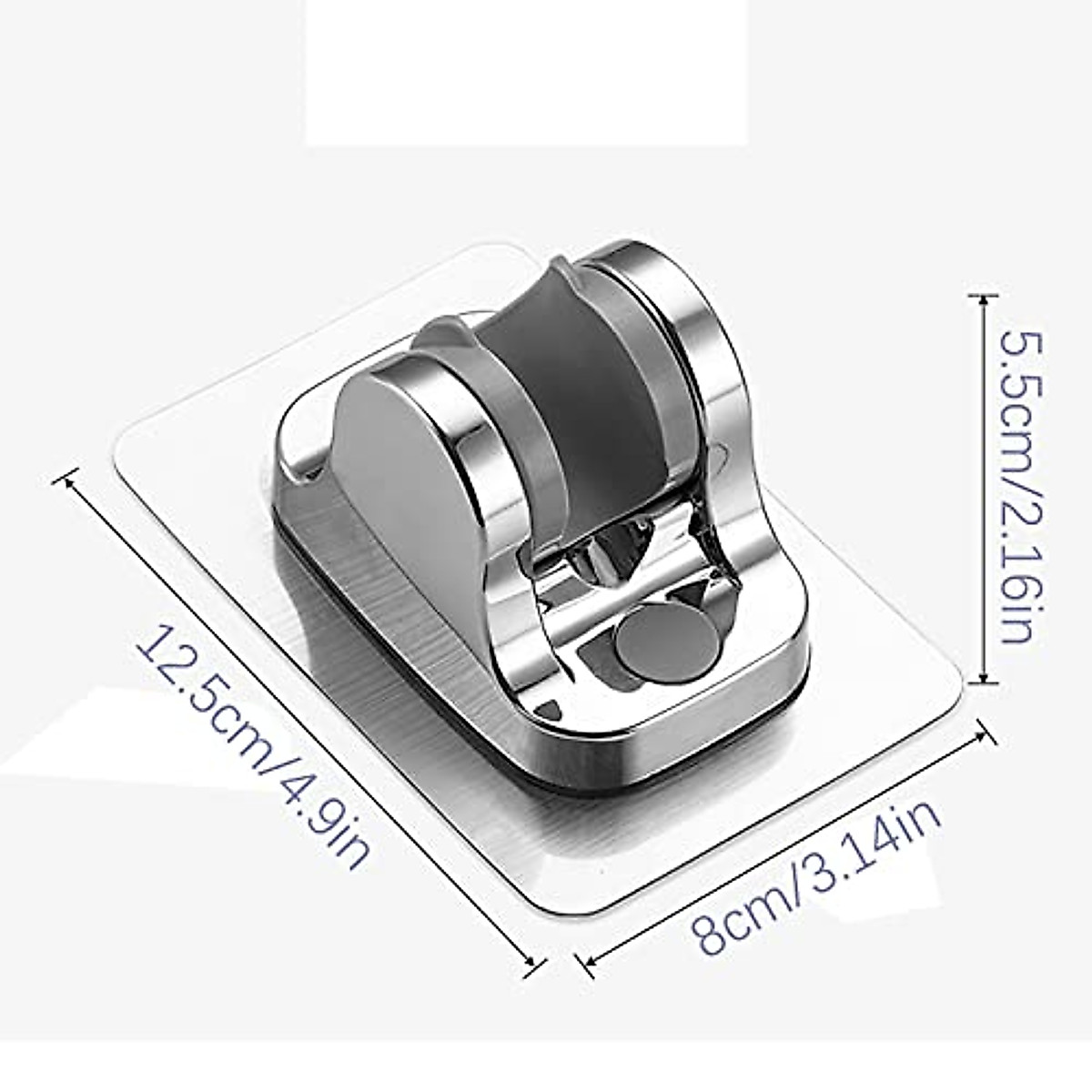 Large Wall Mount Strong Adhesive Waterproof Handheld Shower Holder Shower Head Holder for RV Shower Kids Shower Bathroom Shower Bathroom Organizer (As Shows, One Size)