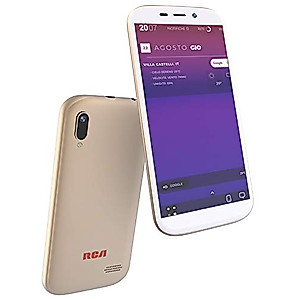 RCA G2 32GB+3GB RAM, 5.5" 18:9 Display, Android 9 Pie, Unlocked Phone (White/Gold)