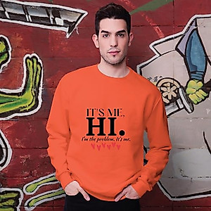 It is Me Hi I am The Problem Heart Trendy Humor Joke Design Grey and Muticolor Unisex Long Sleeve T Shirt