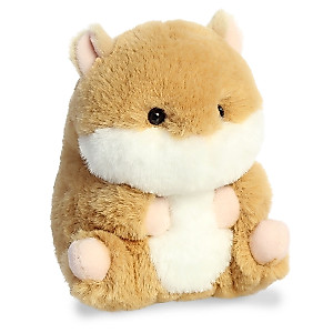 Aurora® Round Rolly Pet™ Frolic Hamster™ Stuffed Animal - Adorable Companions - On-The-Go Fun - Brown 5 Inches