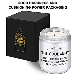 Aunt Gifts from Niece, Nephew- Birthday Gifts for Aunt, Best Aunt Ever Gifts, Funny Cool Aunt Gift, Lavender Scented Candles (7oz)