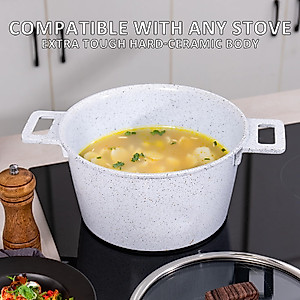 MGC Pots and Pans Set Nonstick Ceramic Coating 16 Piece Kitchen Cookware Sets PFAS-Free Dishwasher Safe