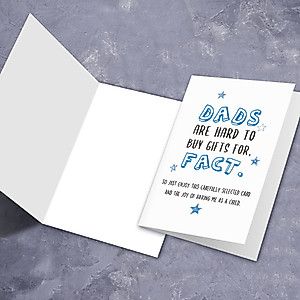 Funny Fathers Day Card, Naughty Birthday Card for Dad, Greeting Card from Son Daughter