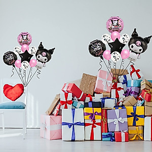 10Pcs Cute Anime Party Decoration Balloons,Aluminum Film Material Double Sided Balloons,Anime Theme Party Supplies,Kawaii Birthday Party Ballons (LM-01)