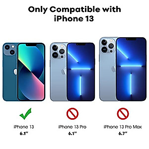 JETech Privacy Screen Protector for iPhone 13 6.1-Inch with Camera Lens Protector (Not for iPhone 13 Pro), Anti-Spy Tempered Glass Film, Easy Installation Tool, 2-Pack Each