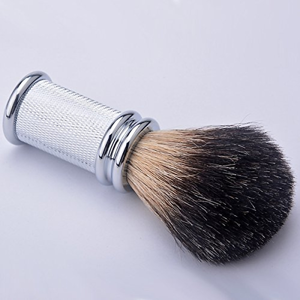 CSB Hand Made Pure Black Badger Hair Shave Brush with Chrome Metal Handle