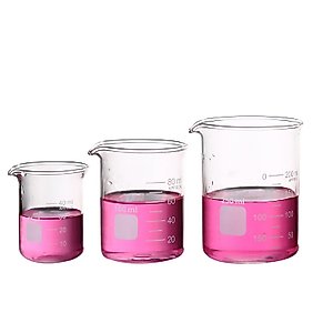 Glass Measuring Low Form Beaker Set 50ml 100ml 250ml and Thick Glass Graduated Measuring Cylinder Set 5ml 10ml 50ml 100ml