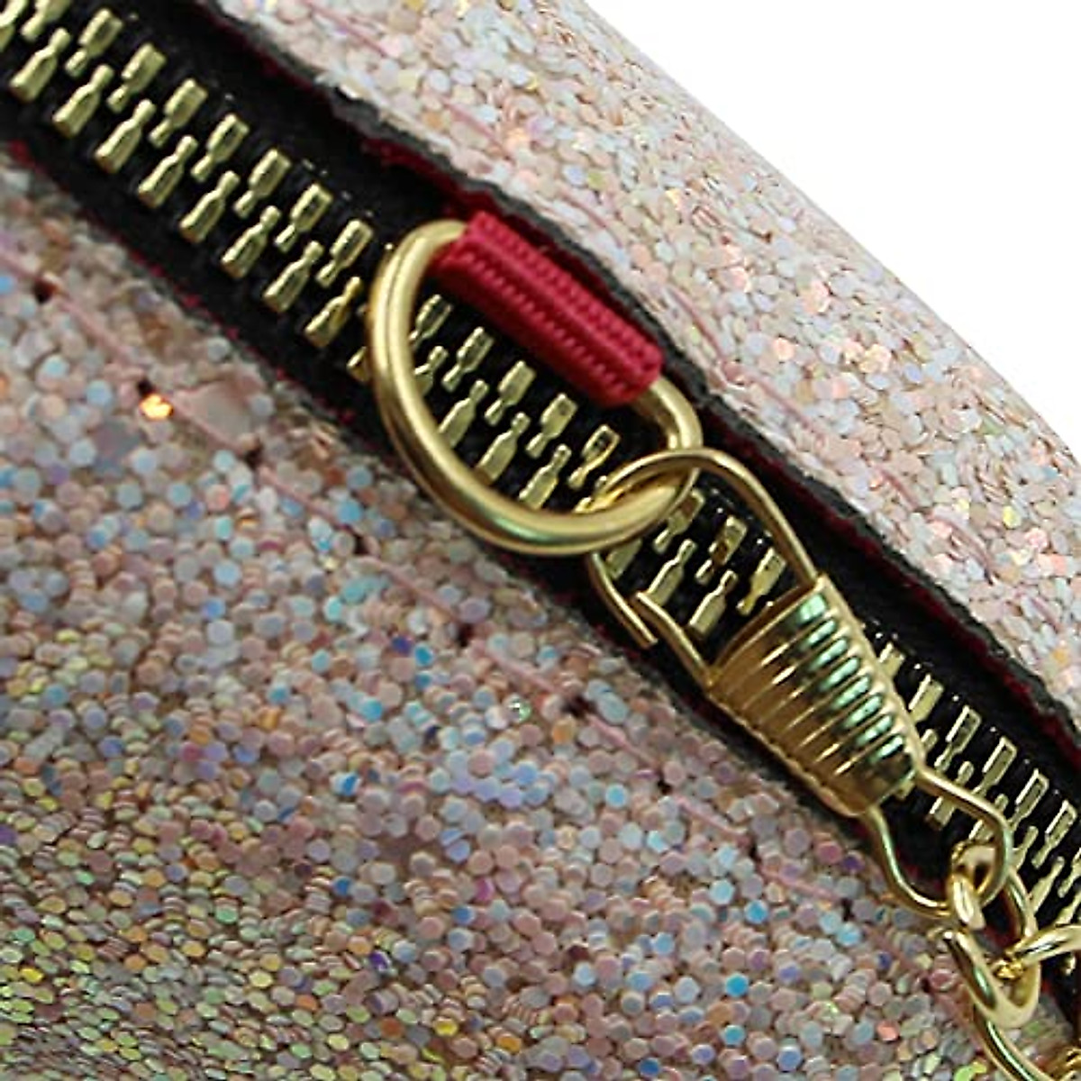 Womens Glitter Lip Purse Evening Bag PU Banquet Crossbody Shoulder Bag for Women