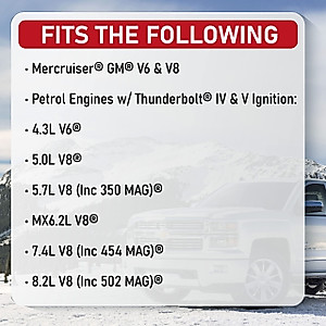 Replacement Inboard Ignition Coil - Compatible with MerCruiser Thunderbolt IV and V Ignition Systems with HEI - Replaces 18-5438, 392-805570A2, 392-7803A4, 392-805570A1, 72115, 40511