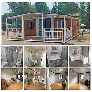 Custom Design Outdoor Modern fold prefab Tiny House Tiny Homes Houses on Wheels 2 Bedroom