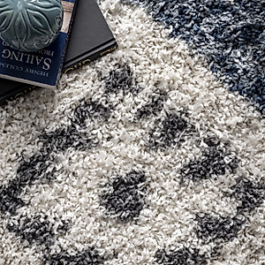 nuLOOM Transitional Regina Shag Area Rug, 5x8, Blue