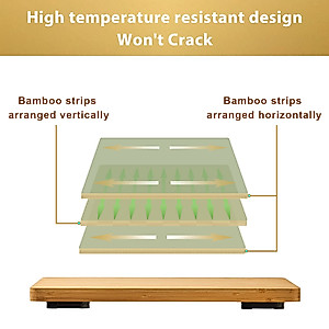 Cutting board Compatible with Breville BOV650XL/BOV670BSS Compact Smart Oven, Accessories for Countertop Toaster Oven, With Heat Resistant Silicone Feet, Creates Storage Space, Protects Cabinets