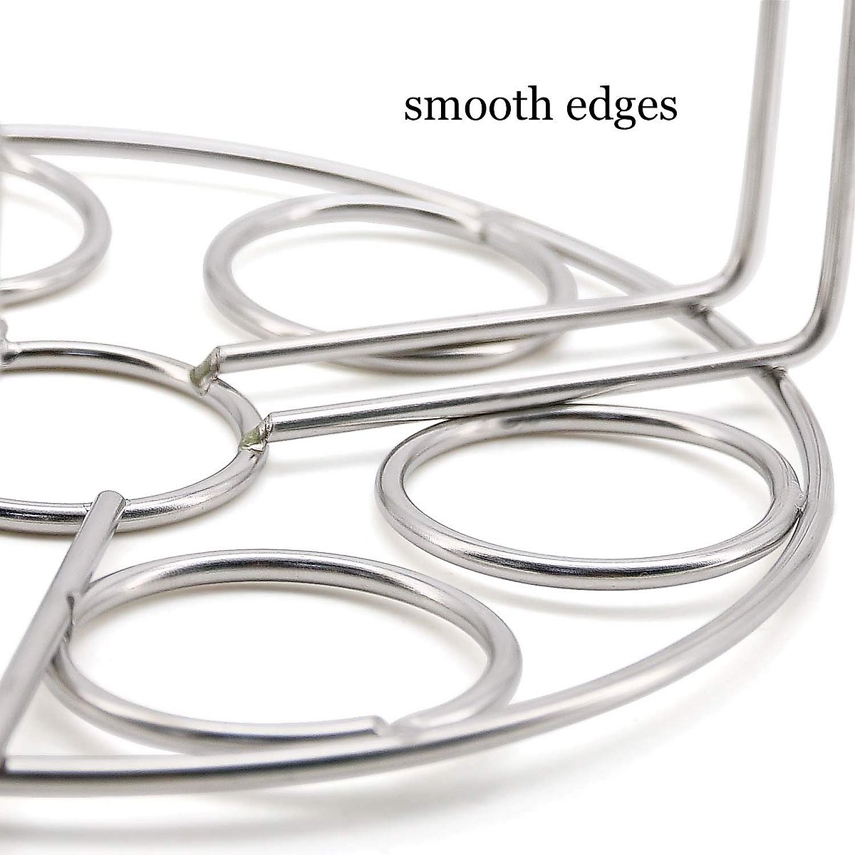 TOMOTE Egg Steamer Rack Trivet for Instant Pot Accessories 5 Qt, 6 Qt, 8 Qt Pressure Cooker - 2 Pack Stackable 304 Stainless steel Multipurpose Cooling Rack (2 Pack)