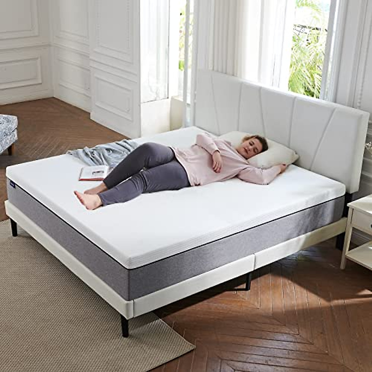 S SECRETLAND King Mattress, 12 inch Gel Memory Foam Mattress with CertiPUR-US Bed Mattress in a Box for Sleep Cooler & Pressure Relief, King Size-Firm