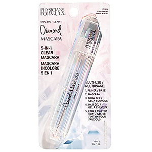 Physicians Formula Mineral Wear Diamond Mascara Clear Diamond, Dermatologist Tested, Opthahlamologist Approved, Sensitive Eyes
