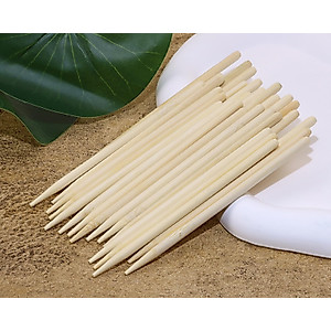 PPhtony Heavy Duty Bamboo Stylus Sticks Craft Sticks for Scratching Drawing Christmas Thanksgiving Scratch Art Activity Craft Projects, 30PCS (12cm)