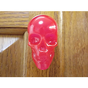 Pink Skull Cabinet Knobs/Drawer Knobs (Black Light Activated) (Set of 2)