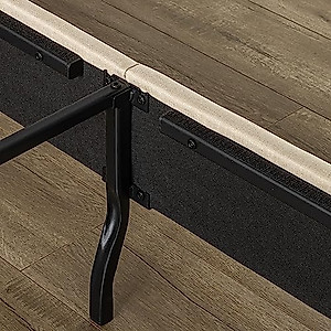 ZINUS Ibidun Upholstered Platform Bed Frame, Mattress Foundation, Wood Slat Support, No Box Spring Needed, Easy Assembly, King, Beige