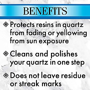 Stone Care International Quartz Cleaner and Polish - 24 Ounce (2 Pack) - Clean & Shine Your Quartz Countertops Islands and Stone Surfaces with UV Protection