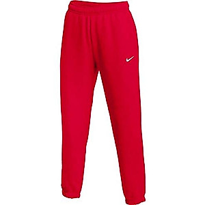 Nike Womens Club Fleece Jogger Sweatpants (Red, X-Large)