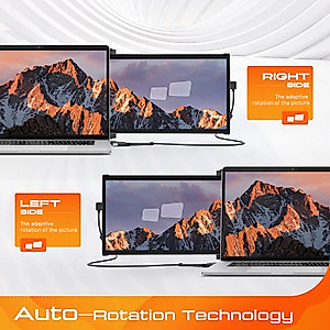 New Mobile Pixels Duex Plus Portable Monitor for Laptop, 13.3” 1080P FHD Ultimate Portable Laptop Monitor Extender, USB C/USB A, Windows/Mac/Android/Switch Compatible