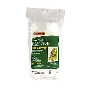 Frost King Clear Polyethylene Drop Cloths - In Rolls, 9'x12'x2 mil