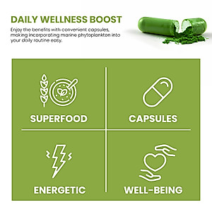 Mr Ros Marine Phytoplankton - 90 Caps | Energy, Recovery, Skin, Eyes, Immunity