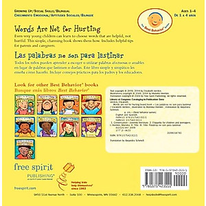Words Are Not for Hurting / Las palabras no son para lastimar Board Book (Best Behavior®) (Spanish and English Edition)