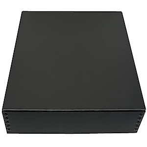 Golden State Art, Acid-Free Archival 16x20 Inches Metal Edge Drop Front Museum Photo Storage Box, Protect Documents, Prints, Pictures, Photographs, Arts And Crafts, Black