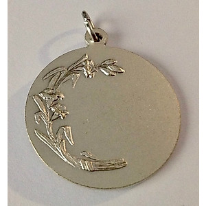 Saint Michael The Archangel Silver Tone Medal - BIg Size - 32 mm - Made in HIGH RELIEF