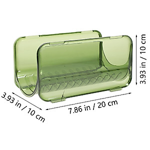 Beavorty Water Bottle Organizer 2pcs Refrigerator Wine Rack Stackable Champagne Dispenser Tray Holder for Fridge Cabinet Pantry Kitchen Countertops Green