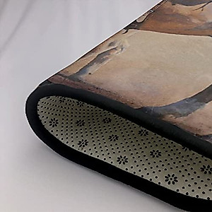 Big Size Washable Area Rugs,Western Cowboy Riding in Wild West Rodeo Bucking Bronco Horse Soft Large Floor Carpets Non-Skid Rug for Kids Room Living Room Bedroom Home Decor 3x5 Ft