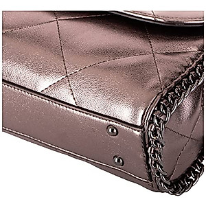GUESS Khatia Top Handle Flap Pewter One Size