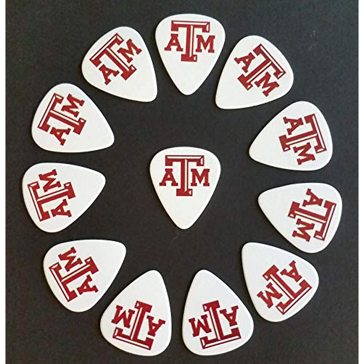 Texas A&M Logo Guitar Picks (12 Picks) - (Buy 2, save 50% on 1)