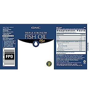 GNC Triple Strength Fish Oil Plus Krill Oil | Includes Krill Oil for Superior Omega-3 Absorption, Supports Heart, Brain, Skin, Eye, and Joint Health | 60 Softgels