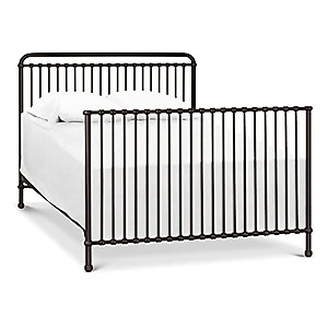 Namesake Winston 4-in-1 Convertible Metal Crib in Vintage Iron, Greenguard Gold Certified