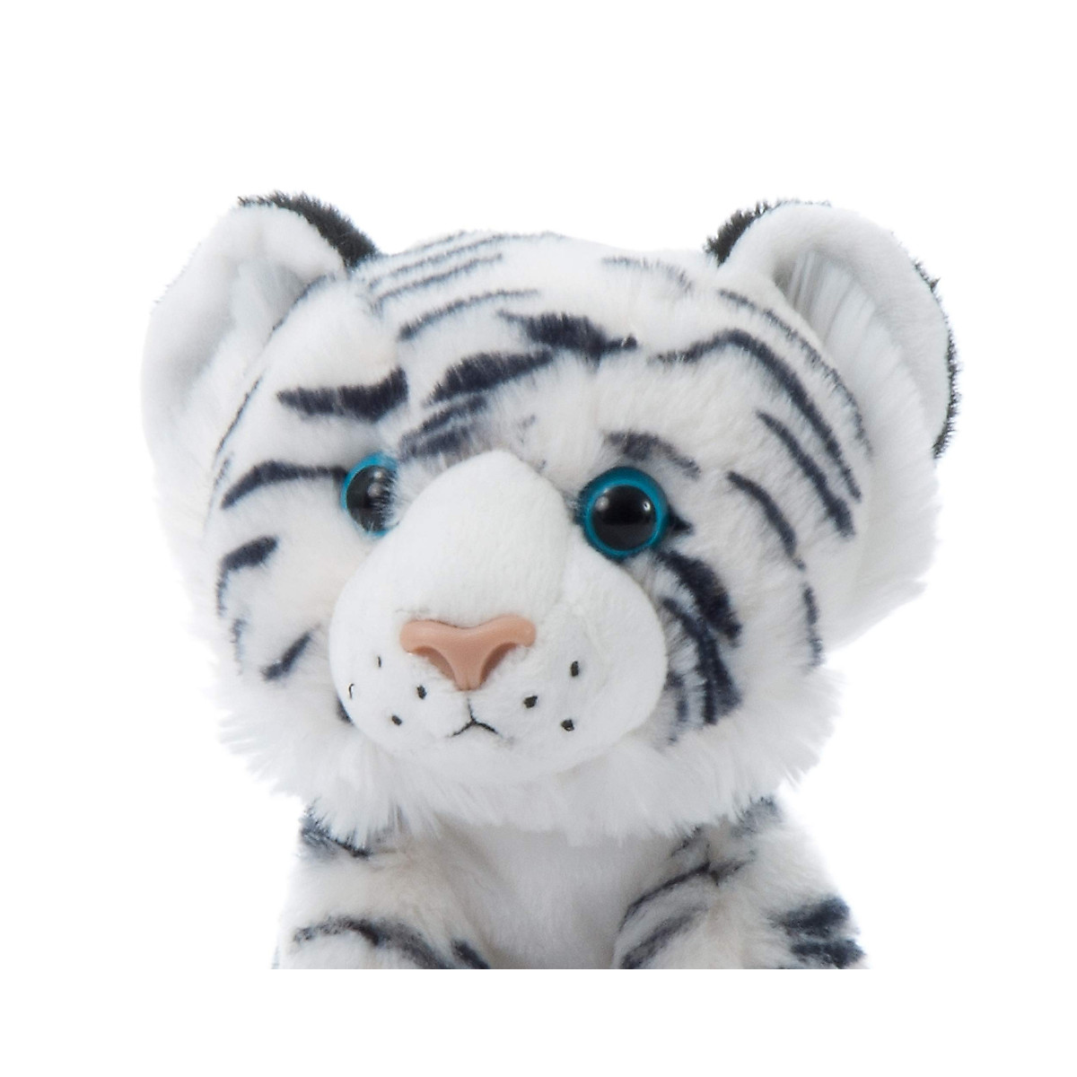 The Petting Zoo Tiger Stuffed Animal, Gifts for Kids, Wild Onez Zoo Animals, White Tiger Plush Toy 9 inches