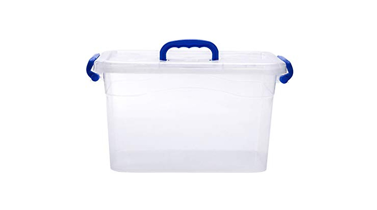 6-Pack Clear Storage Boxes: 7-Quart Plastic Bins with Handles