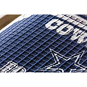 Team Sports America NFL Dallas Cowboys Embossed Outdoor-Safe Mat - 30" W x 18" H Durable Non Slip Floormat for Football Fans