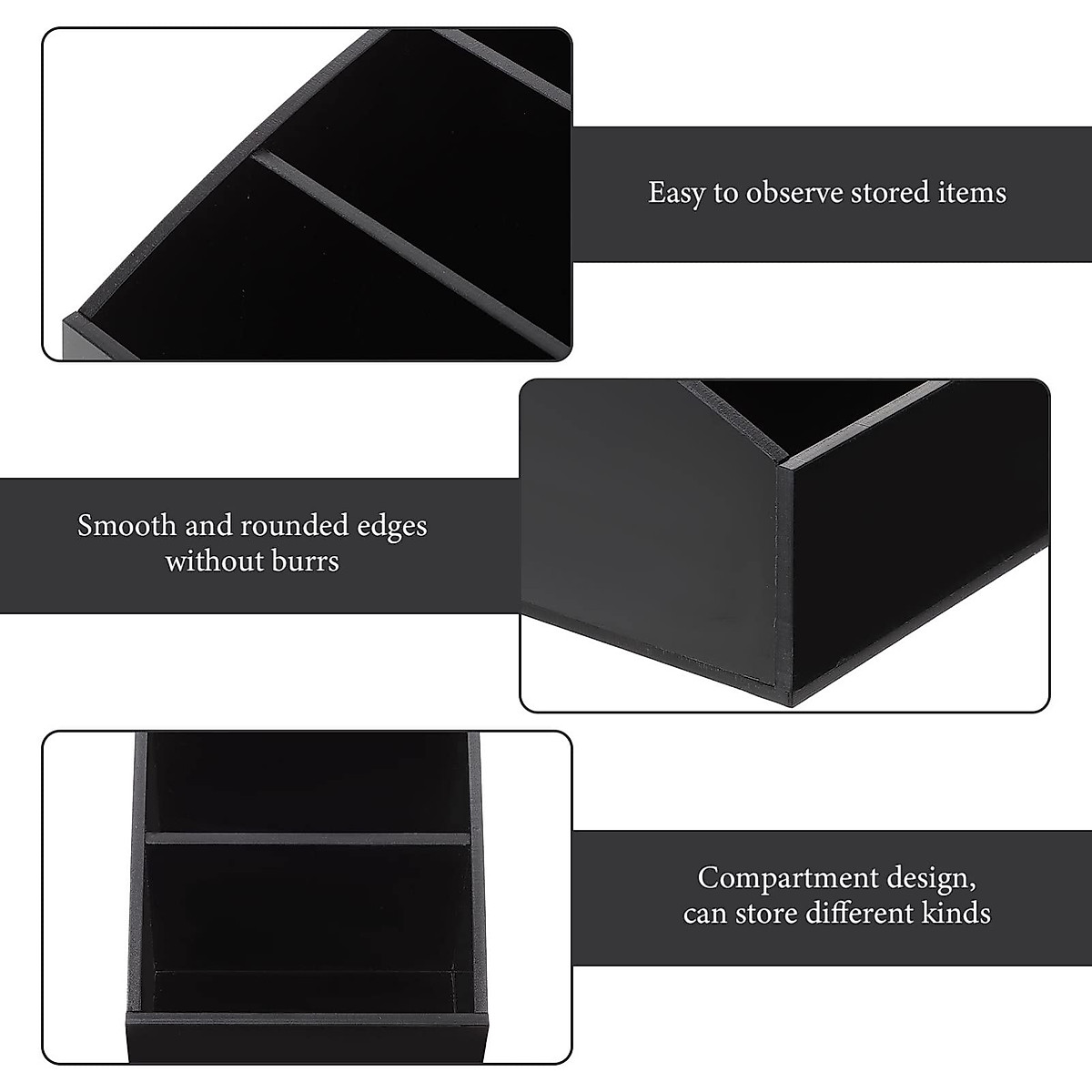 CALLARON Tea Bag Holder Organizer Tea Bag Rack Organizer 2pcs Coffee Pod Storage Box Acrylic Tea Bag Tea Bag Display Bar Accessories